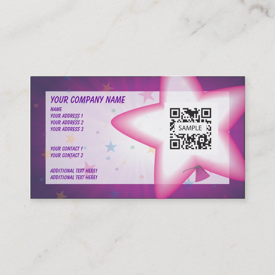 Business Card Template Celebration | Zazzle