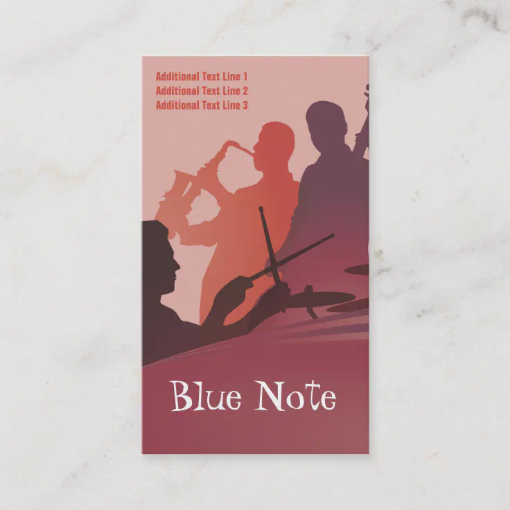 Business Card Template Jazz Band | Zazzle