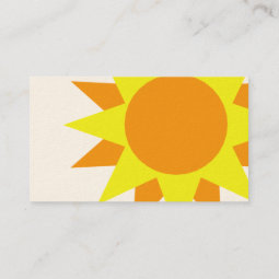 Business Card Template **Rays of Sunshine | Zazzle