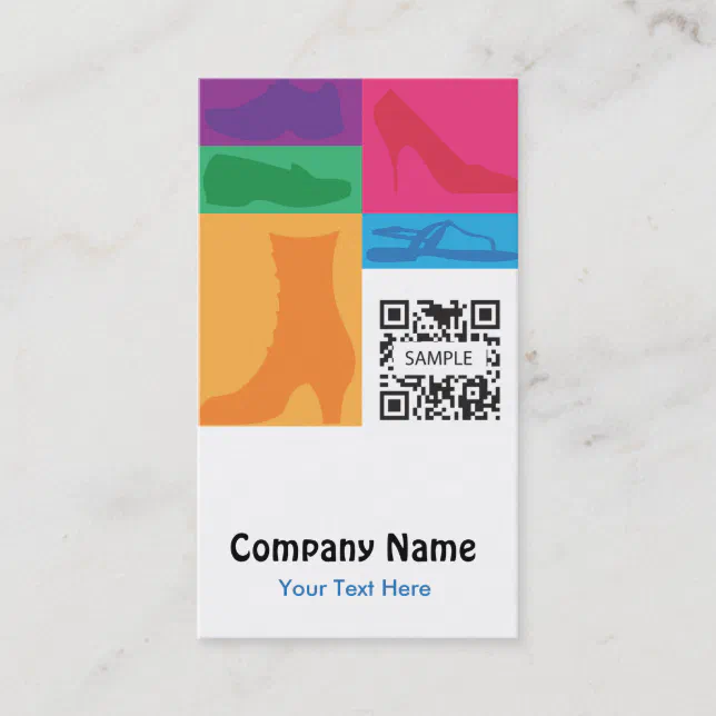Business Card Template Retail Shoes | Zazzle