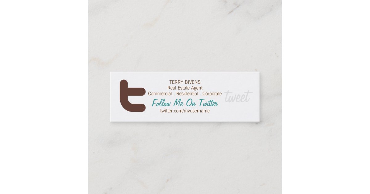 Business Card | Twitter |br | Zazzle