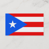 Business Card with Flag of Puerto Rico U.S.A. | Zazzle