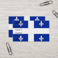 Business Card with Flag of Quebec, Canada | Zazzle
