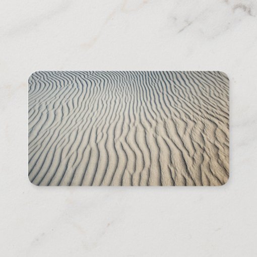 Business Card with textured sea sand background | Zazzle