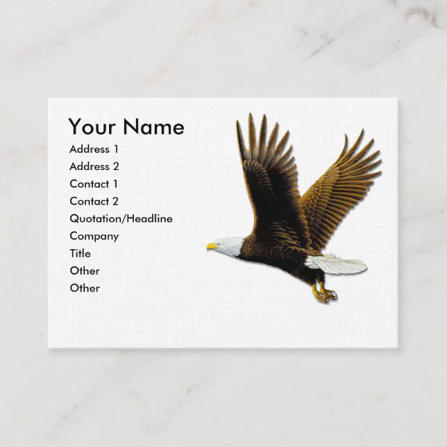 Business Cards, American Bald Eagle Business Card | Zazzle