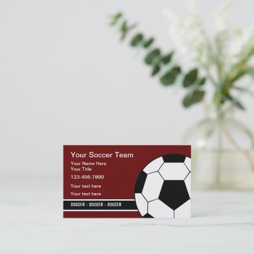 Business Cards For A Soccer Theme | Zazzle