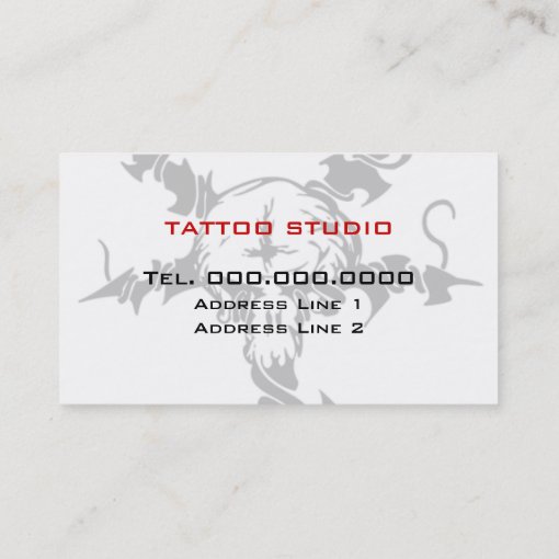Business Cards For Tattoo Artists | Zazzle