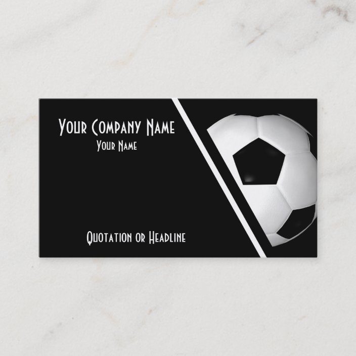 Business Cards Soccer / Football | Zazzle.com
