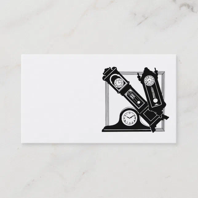 Business Cards with Antique Clocks | Zazzle