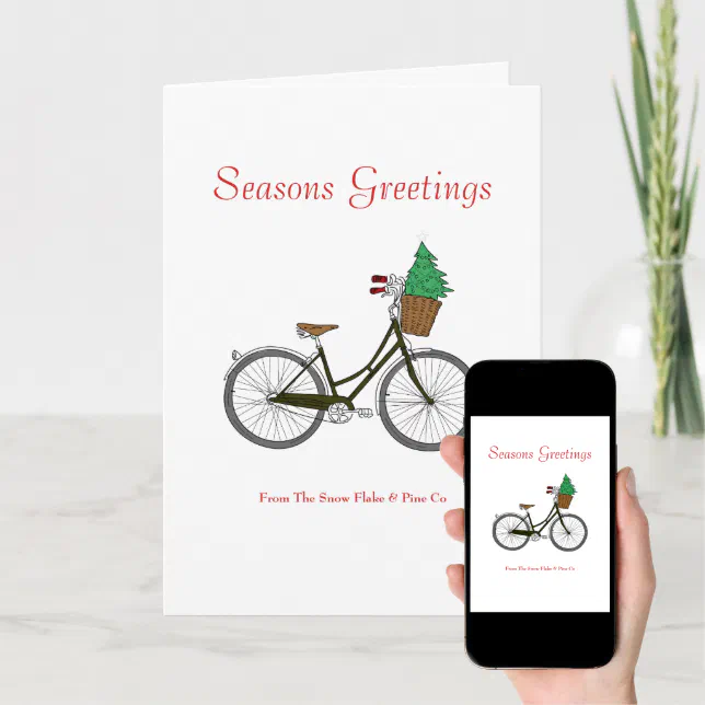 Business Christmas Festive Season Greeting Card | Zazzle