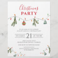 Business Christmas Holiday Party Invitation Flyer | Zazzle
