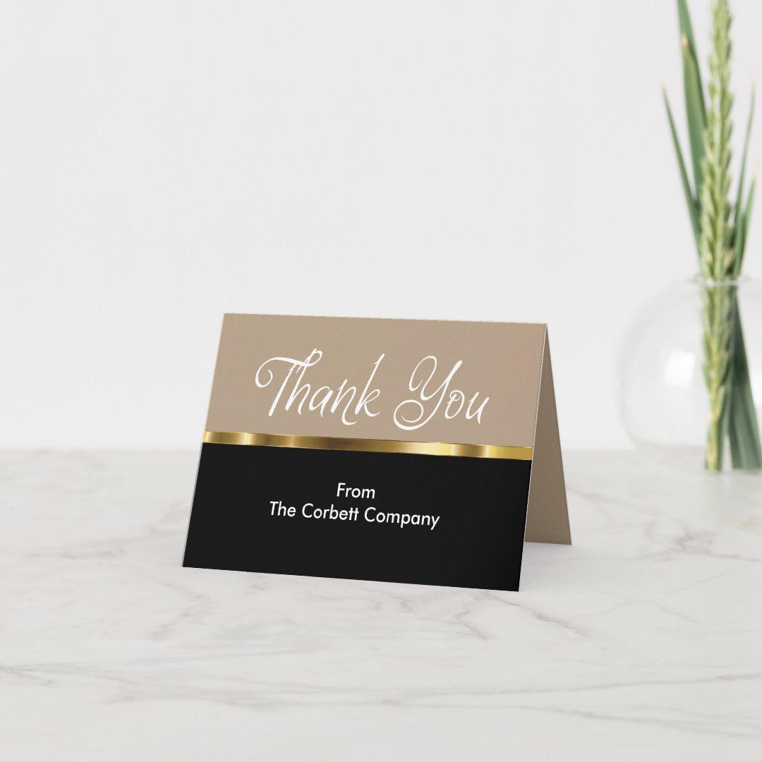 Business Classy Thank You Cards | Zazzle