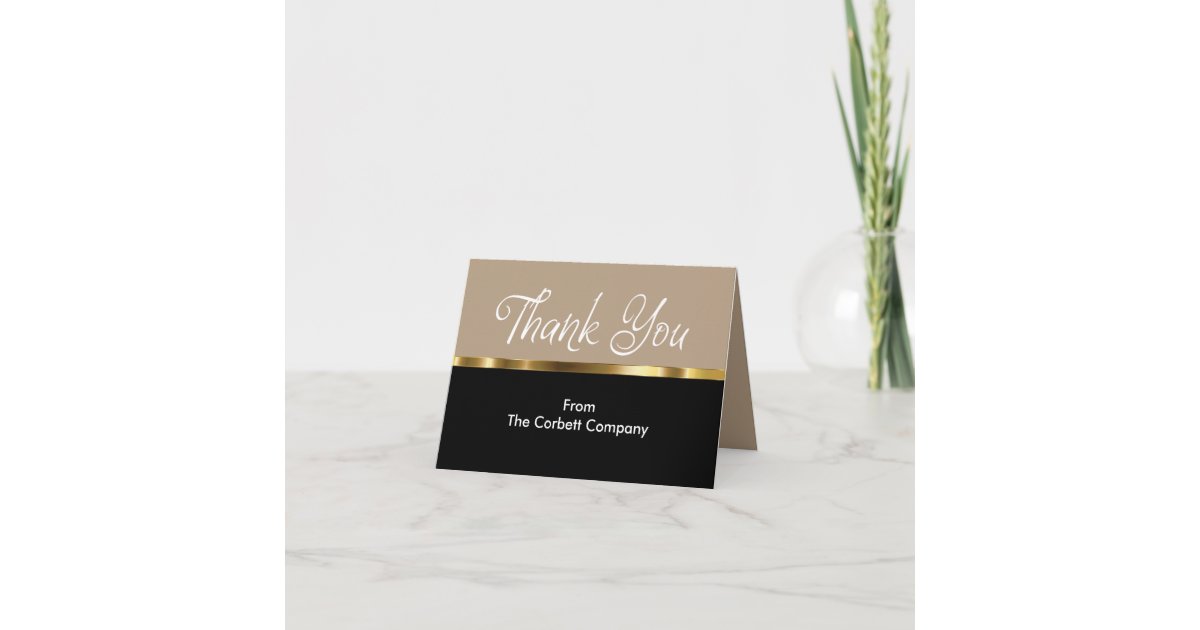Business Classy Thank You Cards | Zazzle