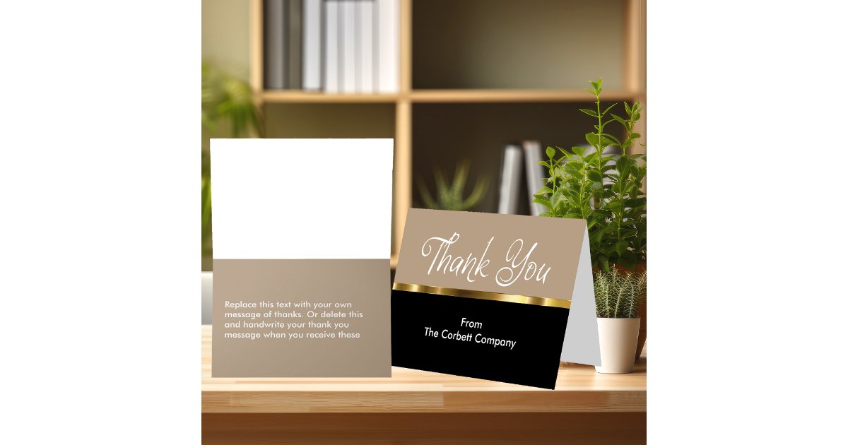 Business Classy Thank You Cards | Zazzle