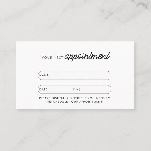 Business Client Appointment Card QR Code Stylish | Zazzle