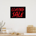 Business Closing Sale Sign, Retail Clearance Sale Poster | Zazzle