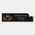 Business comapany name established black gold bumper sticker | Zazzle