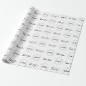 Business Company Custom Logo Thank You Minimalist Wrapping Paper | Zazzle