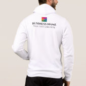 Business Company Double-Sided Logo Design Men's Hoodie | Zazzle