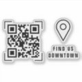 Business Company | Location QR Code Scan Sticker | Zazzle