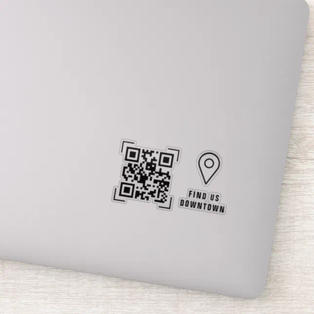 Business Company | Location QR Code Scan Sticker | Zazzle