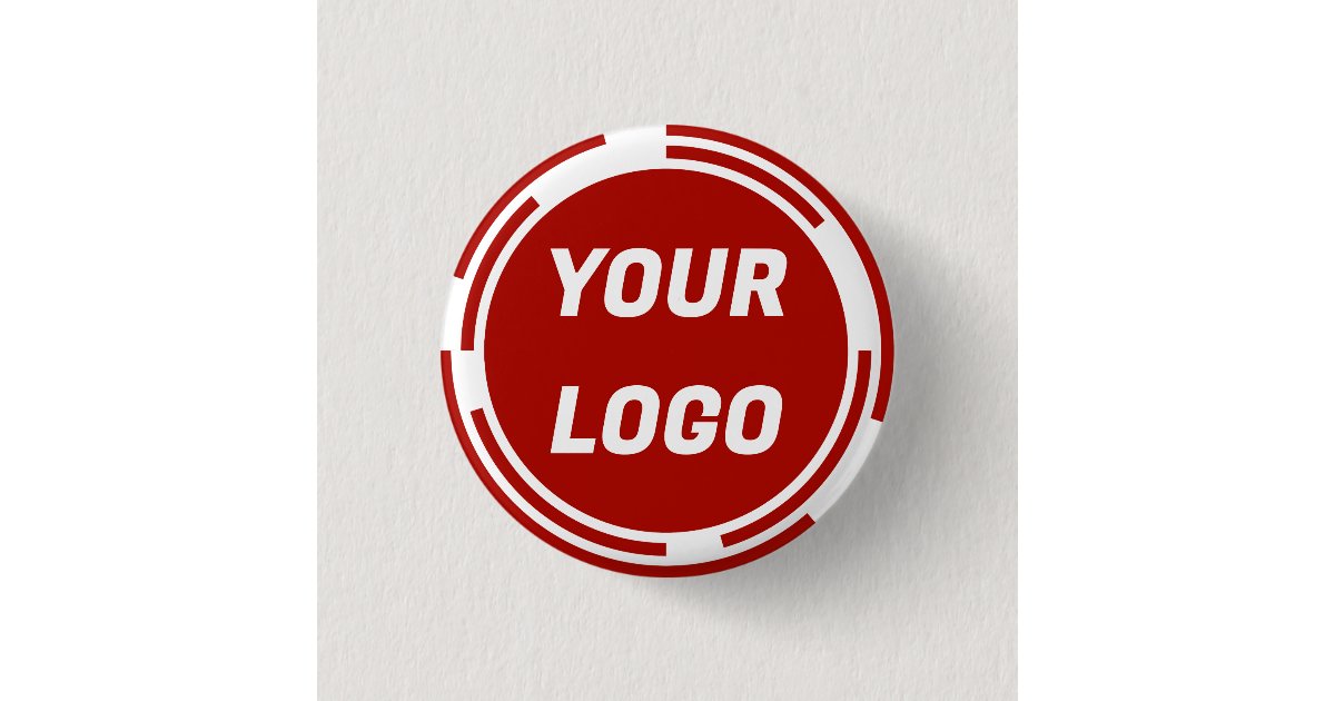 Business Company Logo CUSTOMIZABLE Pins | Zazzle