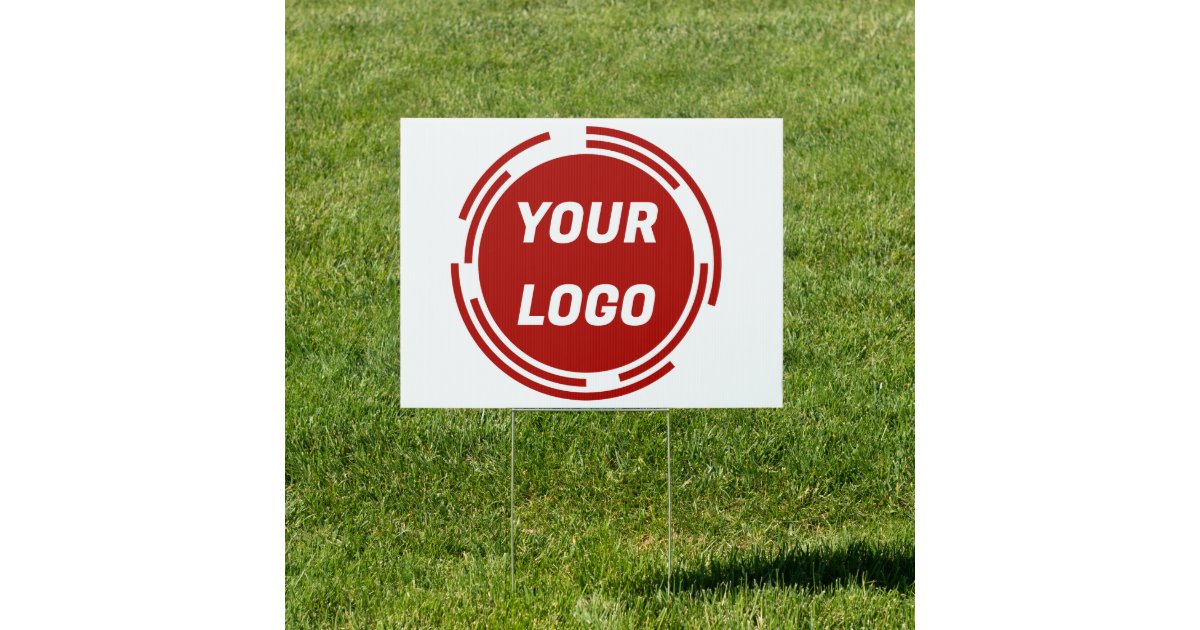 Business Company Logo CUSTOMIZABLE Yard Sign | Zazzle