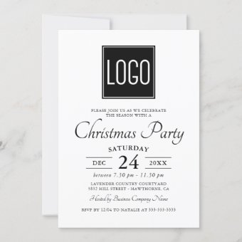 Business Company Logo Party Event Invitation | Zazzle