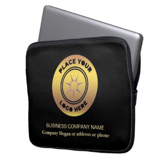 Business Company Logo Promotion Branding Custom Laptop Sleeve | Zazzle