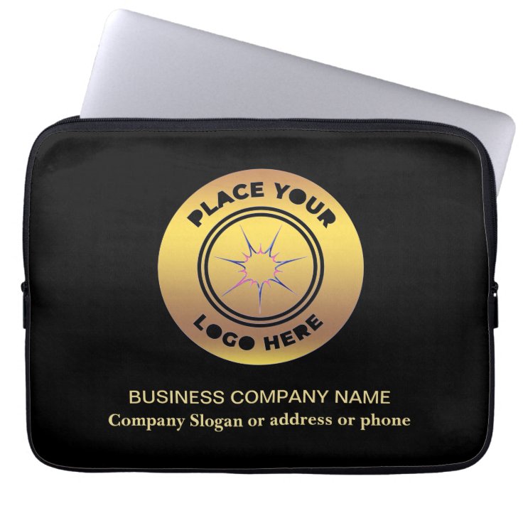 Business Company Logo Promotion Branding Custom Laptop Sleeve | Zazzle