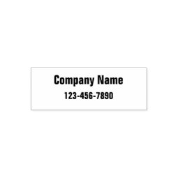 Business Company Name and Phone Number Template Self-inking Stamp | Zazzle
