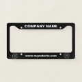 Business Company Name Custom Logo And Text License Plate Frame | Zazzle