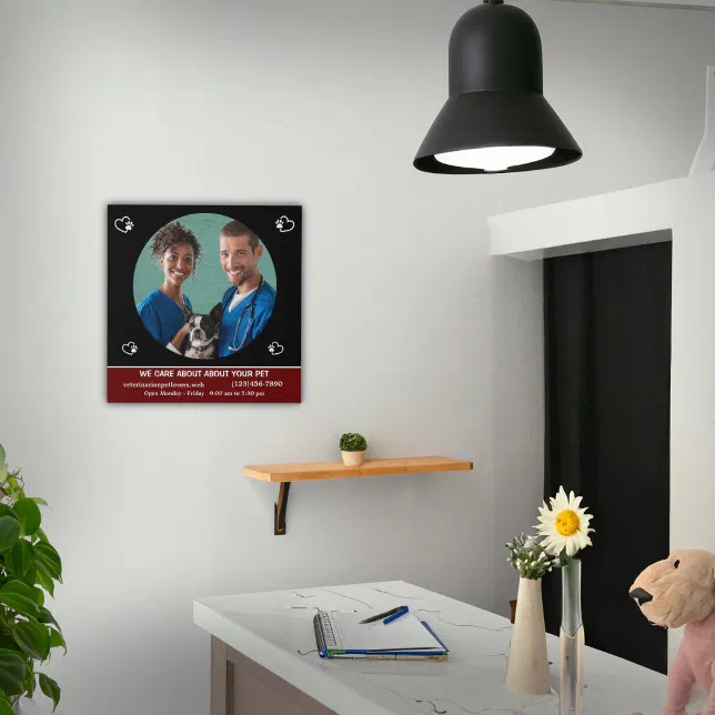 Business Company Pet Animal Dog Puppy Promote Peel And Stick Photo Tile ...