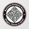 Business Company QR Code Promotional Custom Floor Decals | Zazzle
