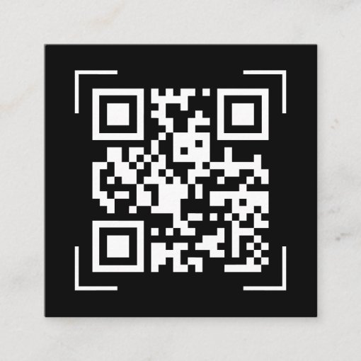 Business Company | QR Code Scan Minimalist Square Business Card | Zazzle
