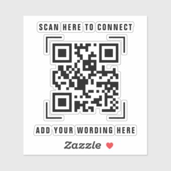 Business Company | QR Code Scan Sticker | Zazzle