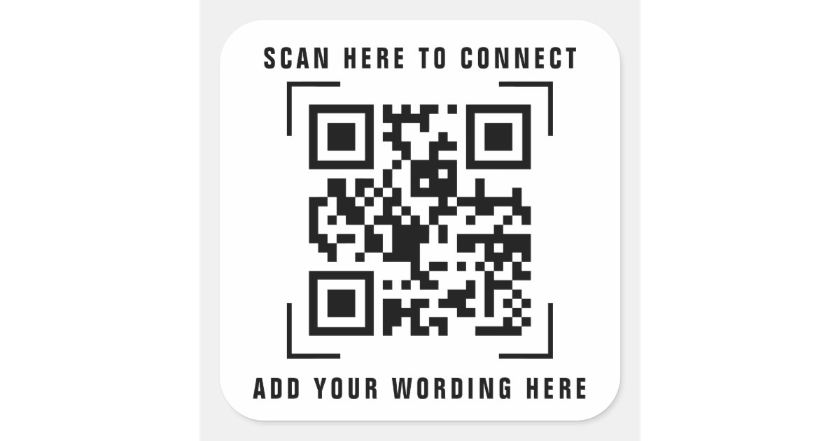 Business Company | QR Code Scan Sticker | Zazzle