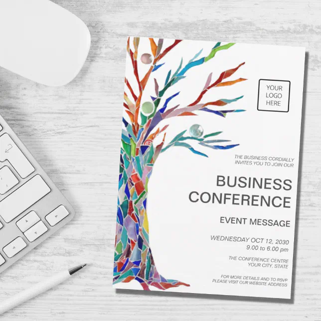 Business Conference Event Logo Invitation | Zazzle