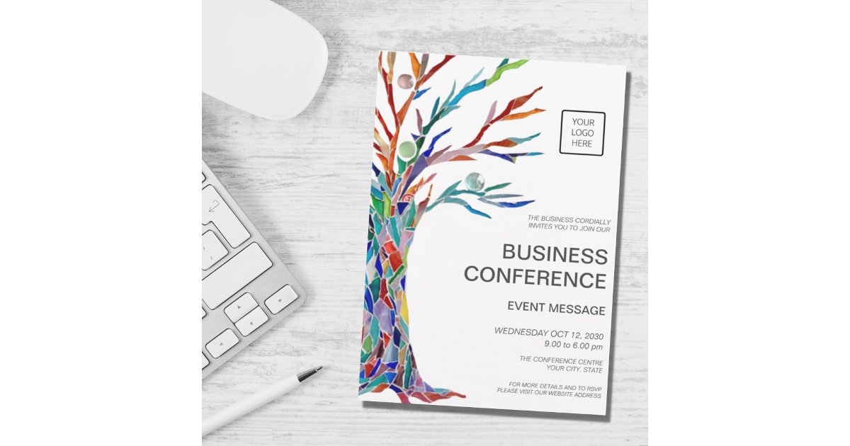 Business Conference Event Logo Invitation | Zazzle