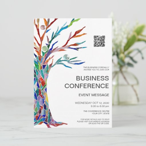 Business Conference Event QR Code Invitation | Zazzle