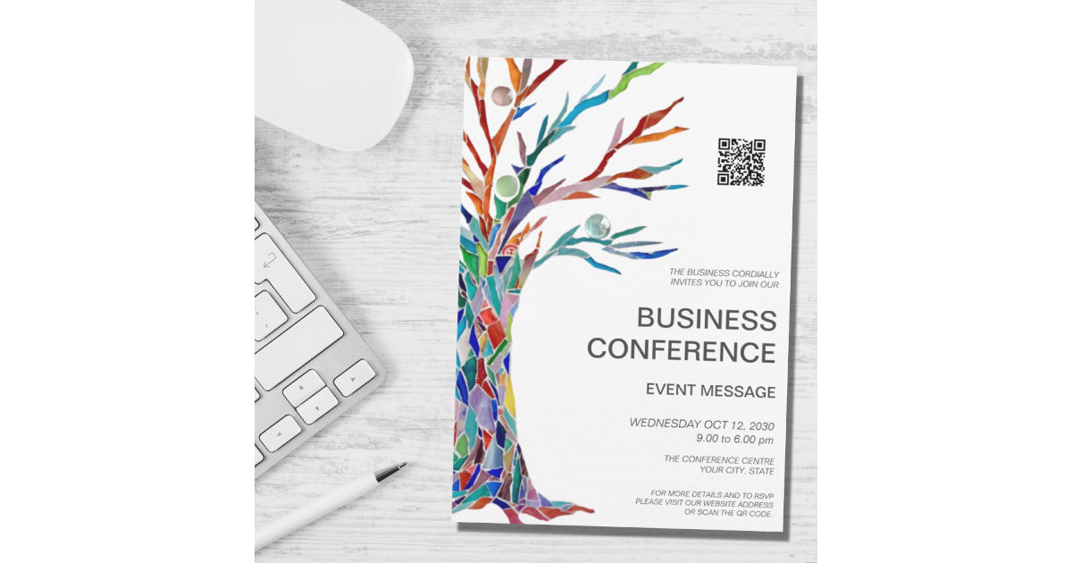 Business Conference Event QR Code Invitation | Zazzle