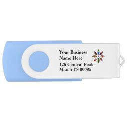 Business Corporate Name Logo Custom USB Flash Drive | Zazzle