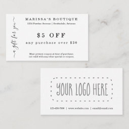 Business Coupon Card | Zazzle