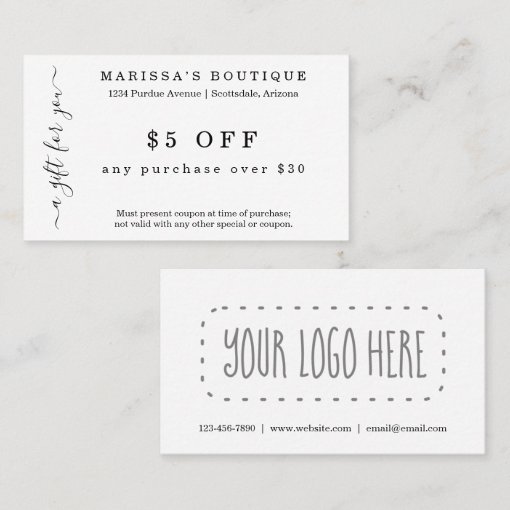 Business Coupon Card | Zazzle
