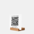 Business Create Your Own QR Code Tabletop Sign Holder | Zazzle
