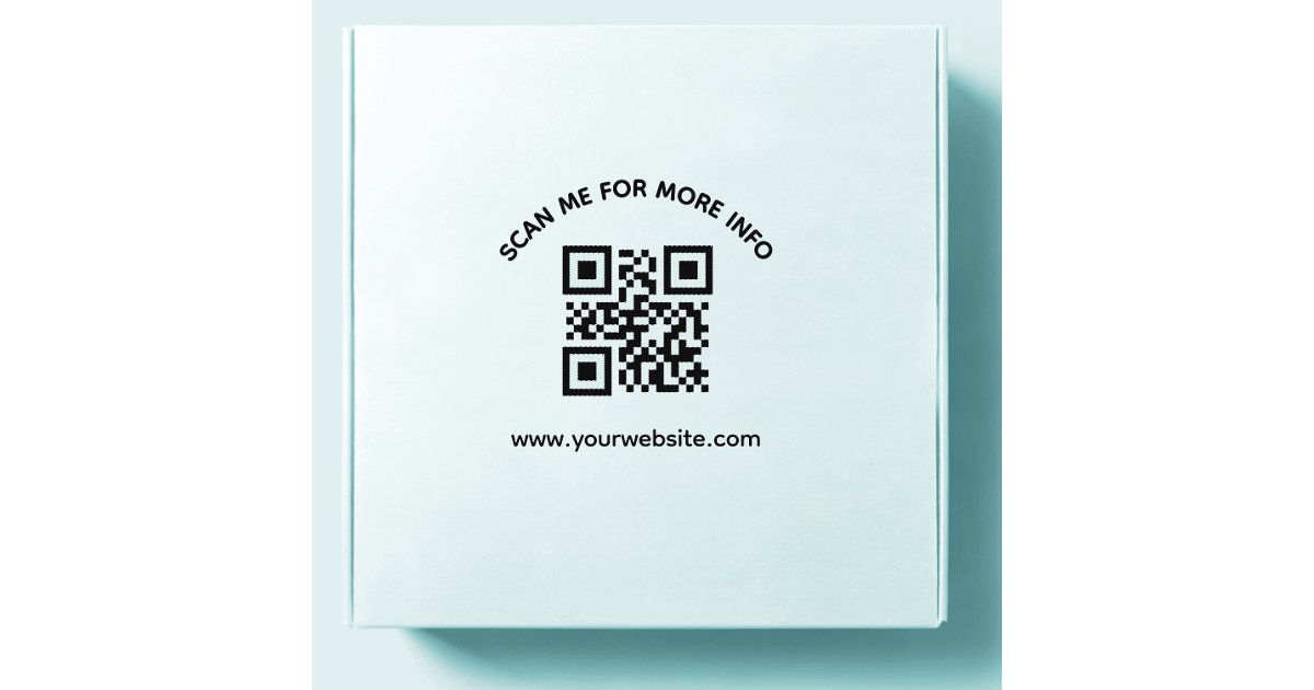 Business custom text round QR code Rubber Stamp | Zazzle