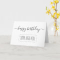 Business Customer Happy Birthday Card - Add Logo | Zazzle