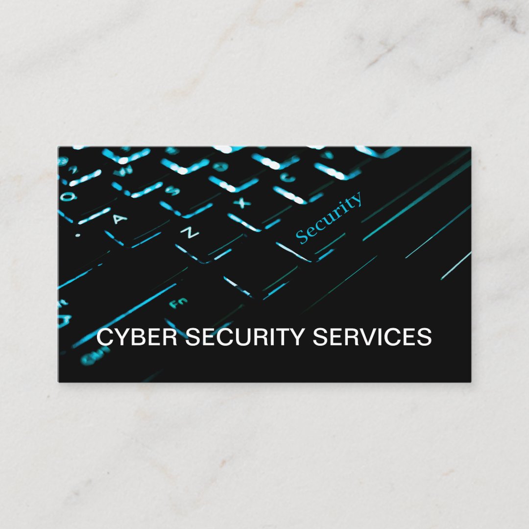Business Cyber Security Services Business Card | Zazzle