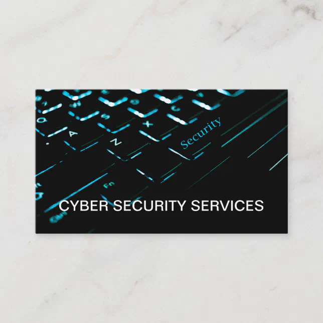Business Cyber Security Services Business Card | Zazzle