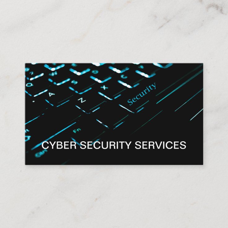 Business Cyber Security Services Business Card | Zazzle